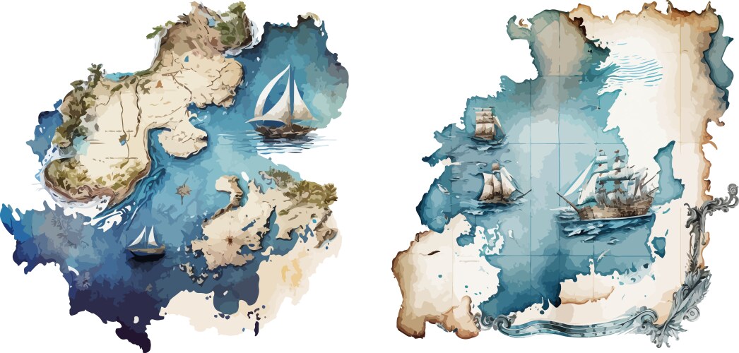 Nautical Chart Vector Images (over 1,600)