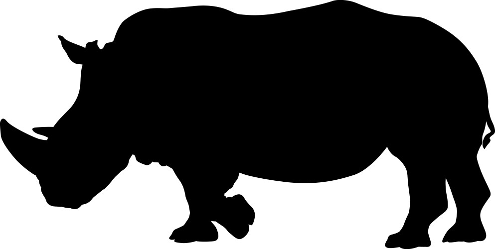 Black Rhino Logo Rhino Logo Vector Images | Depositphotos