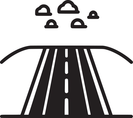 Road icons Royalty Free Vector Image - VectorStock