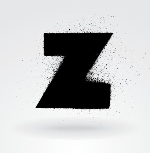 Stencil Alphabet Font - Spray Paint Art Royalty Free Vector