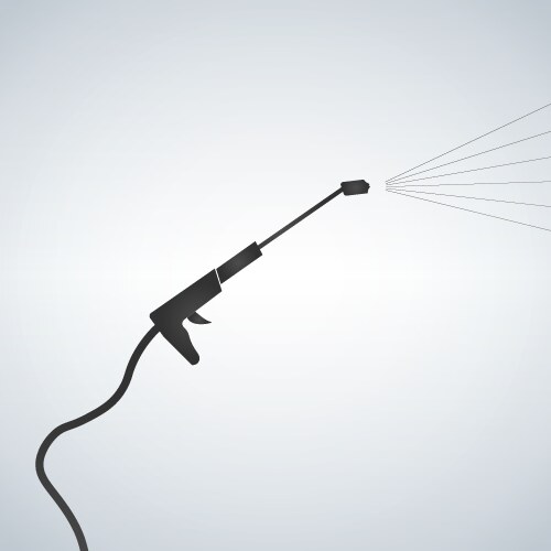 Power washer with water blaster pressure washing Vector Image