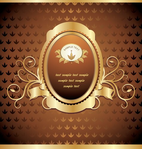 Gold logo Royalty Free Vector Image - VectorStock