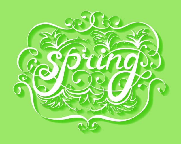 Christmas tree calligraphy lettering Royalty Free Vector