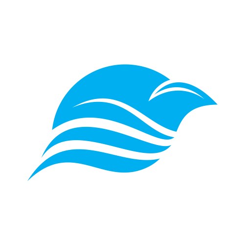 Ocean logo design Royalty Free Vector Image - VectorStock