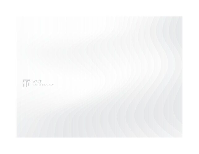 Abstract wave element on gray background Vector Image