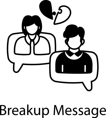 Breakup Royalty Free Vector Image - VectorStock