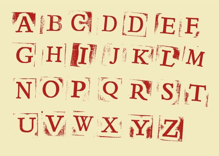 Cute kawaii characters alphabet professions Vector Image