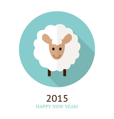 Cartoon girl with sheep aries zodiac sign Vector Image