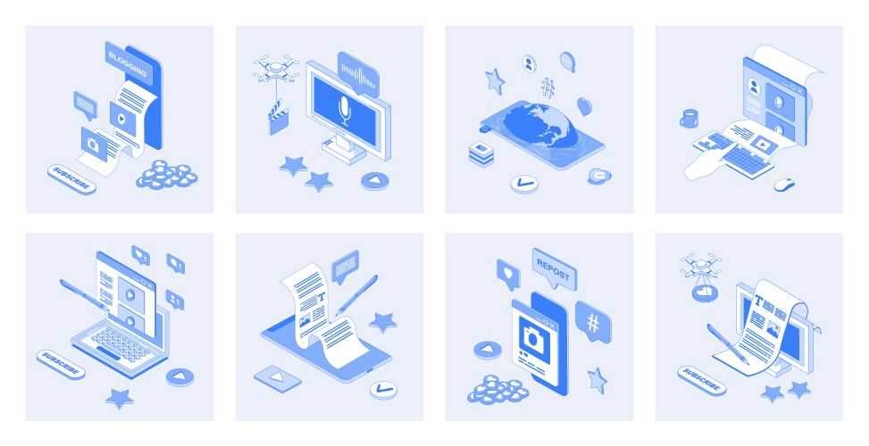 Travelling 3d Isometric Concept Set Royalty Free Vector
