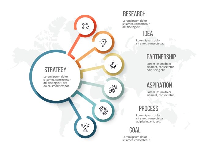 Project management infographic chart design Vector Image