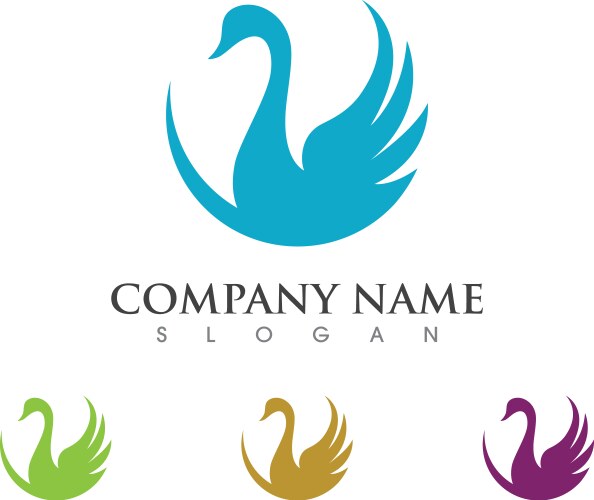 Golden goose logo Royalty Free Vector Image - VectorStock