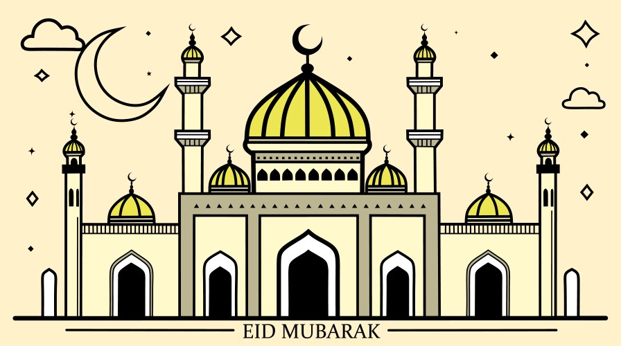 Mosque Coloring Vector Images (over 12,000)