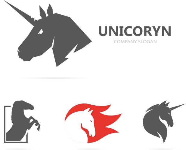 Barcode with unicorn Royalty Free Vector Image