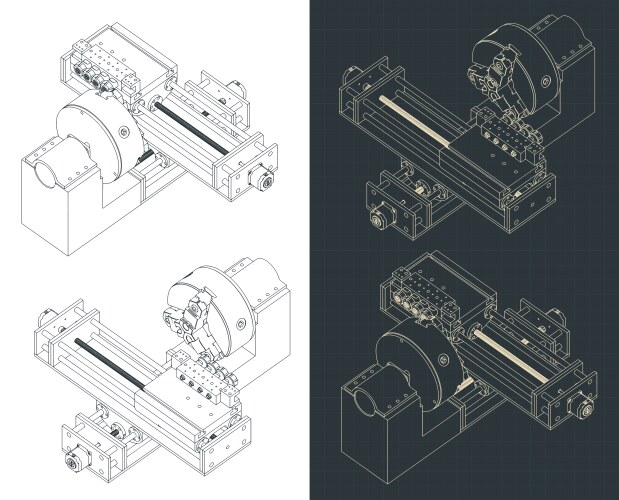 Industrial staircase blueprints Royalty Free Vector Image