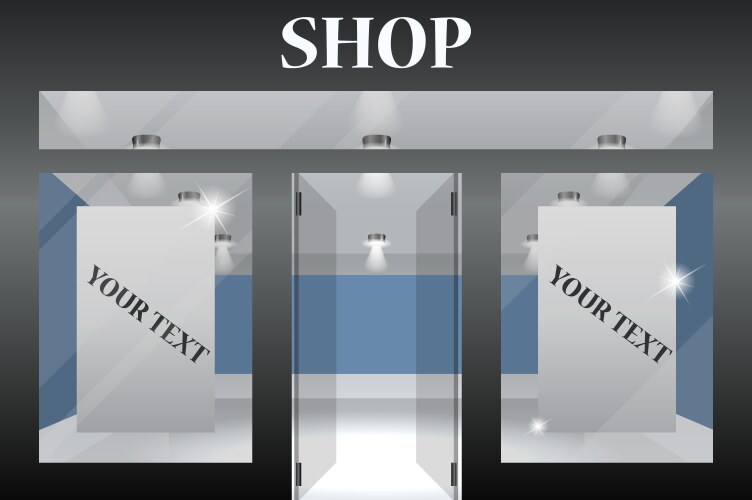 Empty Shop Window Display Vector Images (over 490)