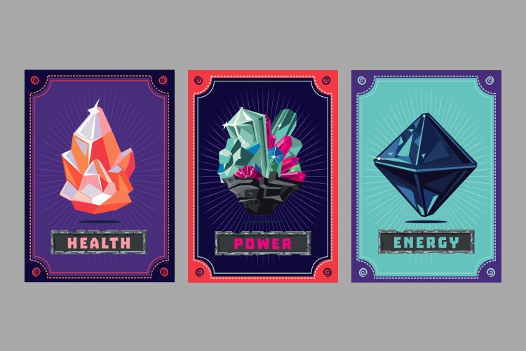 Fantasy background magic items collection video Vector Image