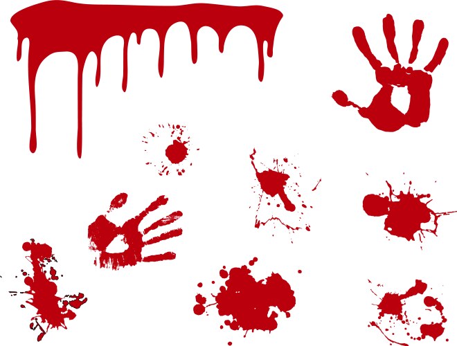 Blood Splatter Effect Royalty Free Vector Image