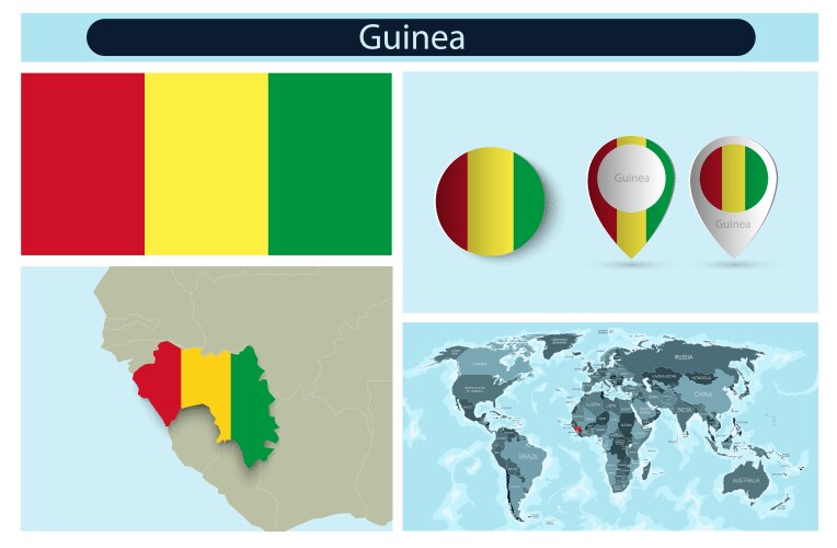Political infographics made from maps and flags Vector Image