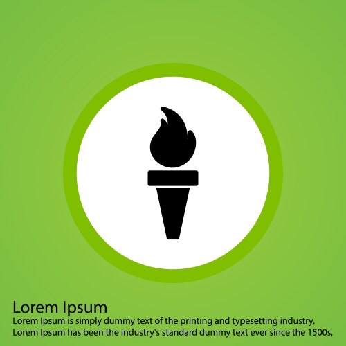 Olympic fire icon Royalty Free Vector Image - VectorStock