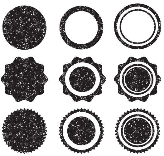 Grunge stamp draft mockups of grunge overlay Vector Image