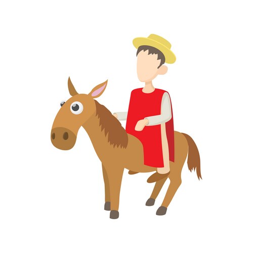 Riding Donkey Cartoon Vector Images (over 150)