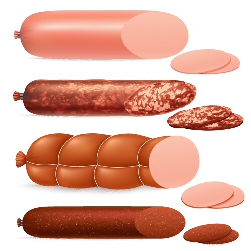 Sausage Royalty Free Vector Image - VectorStock