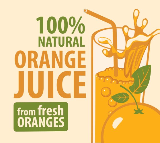 Fresh pineapple juice banner Royalty Free Vector Image
