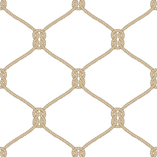 Seamless nautical rope pattern square knot Vector Image