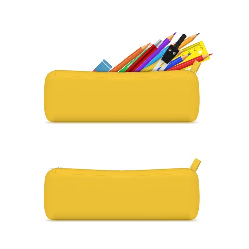 Pencil box Royalty Free Vector Image - VectorStock