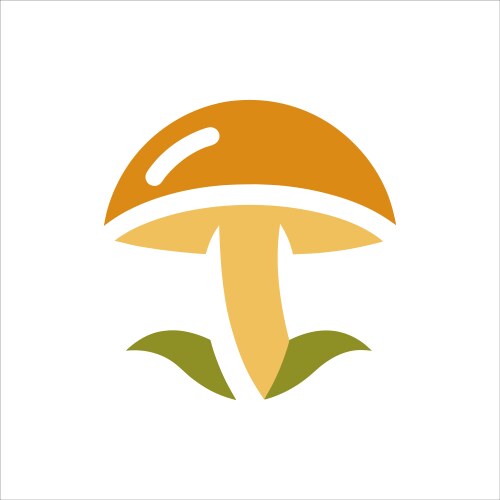 A natural mashrom logo icon Royalty Free Vector Image