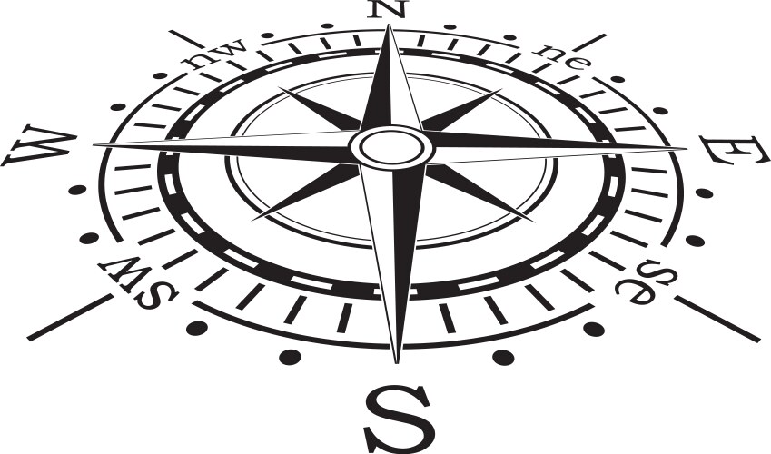 Compass Black and White Vector Images (over 64,000)