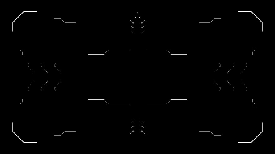Cyberpunk style distorted hud screen Royalty Free Vector