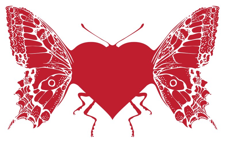 Butterfly Heart Vector Images (over 14,000)