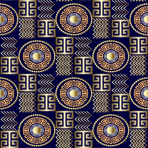 Geometric abstract greek seamless pattern Vector Image