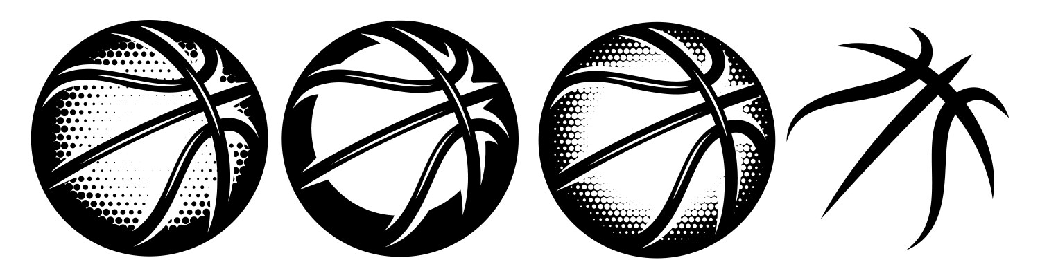Basketball Black and White Vector Images (over 12,000)
