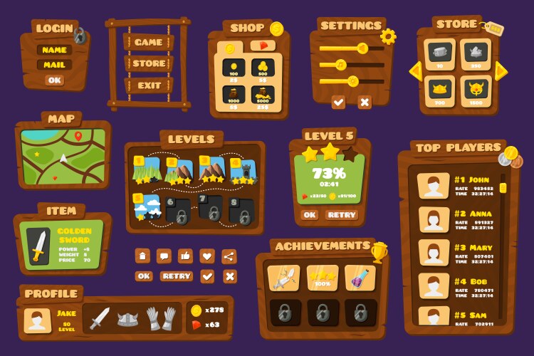 Game Menu Background Vector Images (over 6,100)