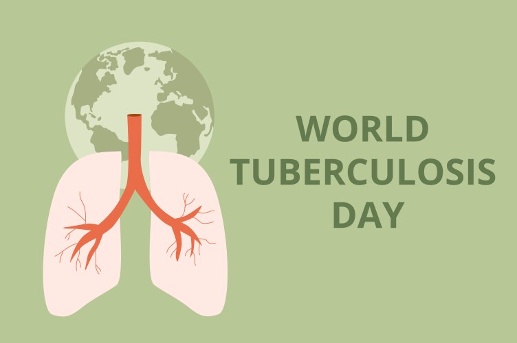 World tuberculosis day banner template awareness Vector Image