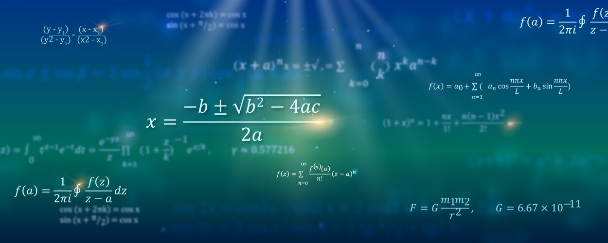 Mathematics background Royalty Free Vector Image
