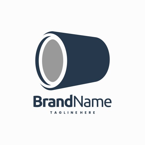 Circle pipe logo pipe logo Royalty Free Vector Image