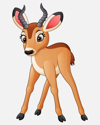 Cartoon impala Royalty Free Vector Image - VectorStock