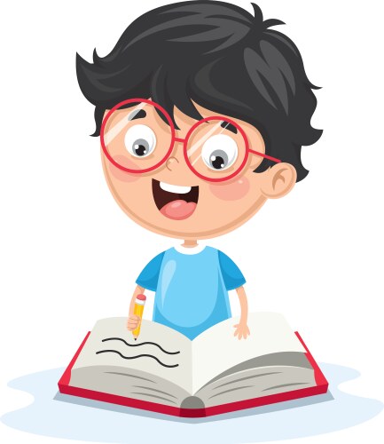 Cartoon Kid Writing Vector Images (over 24,000)