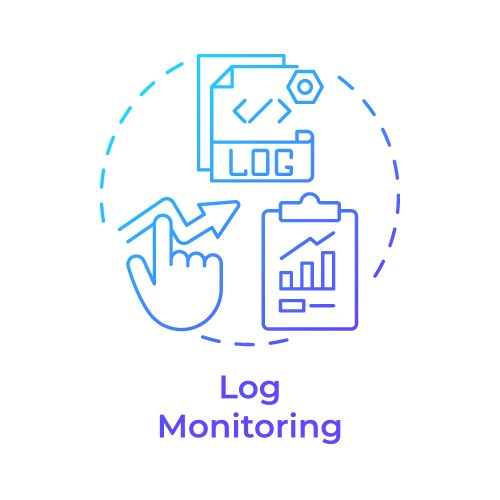 Centralized version control system blue gradient Vector Image