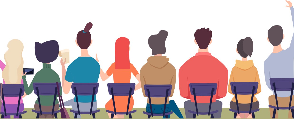 Person Sitting Back View Vector Images (over 1,000)