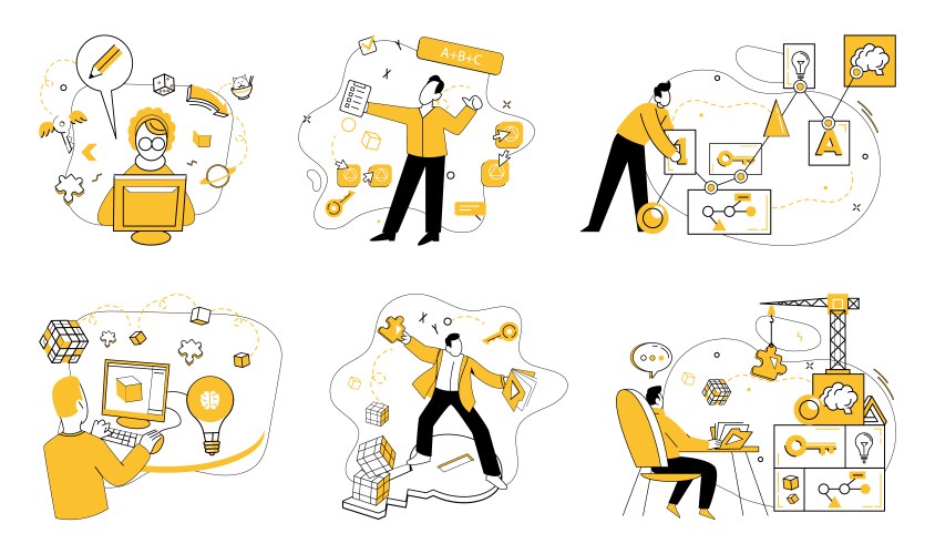 Creative solutions creative solutions are Vector Image