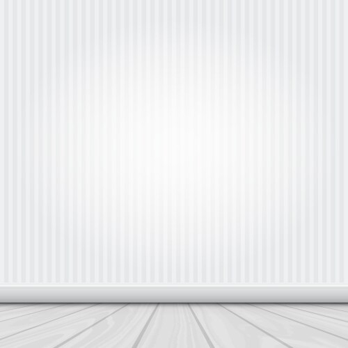 Parquet floor and white paneled wall background Vector Image