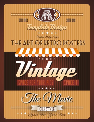 Old style vintage menu of the day background Vector Image