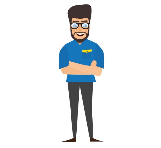 One person standing Royalty Free Vector Image - VectorStock