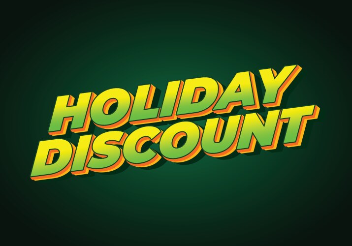 Special performance text effect in 3d look Vector Image