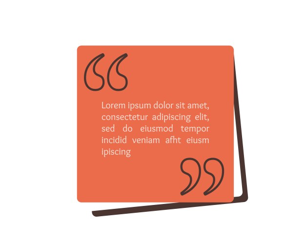 Quote text box circle bubble for comment mark Vector Image