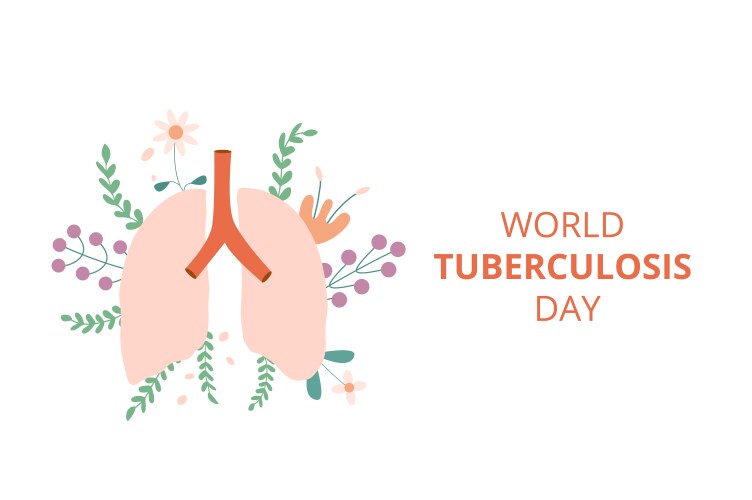 World tuberculosis day banner template awareness Vector Image